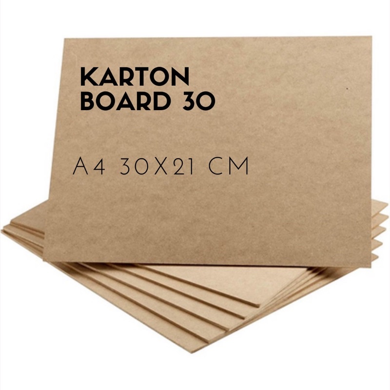 Jual Karton Board 30 A4 30*21/ Board tebal 30*21/ Yellow Board 30/ BISA ...