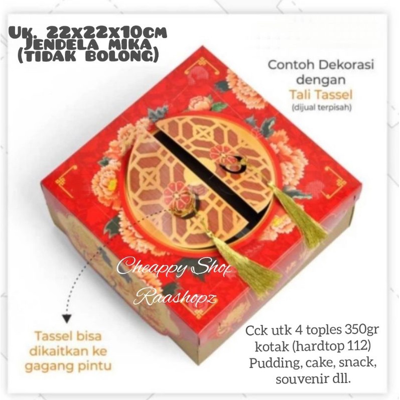 Jual CNY Box Imlek 22x22 x10cm Box Imlek 25x25 x12cm Box Kue Imlek Box ...