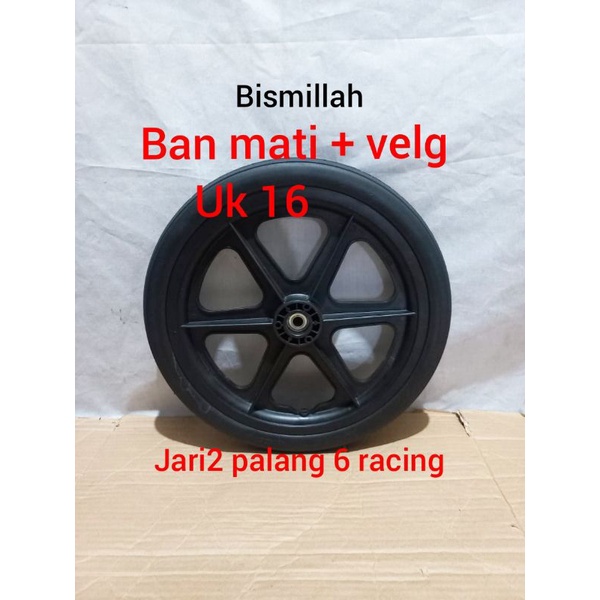 Jual Ban + velg kursi roda ukuran 16 original ( racing jari2 6 ...
