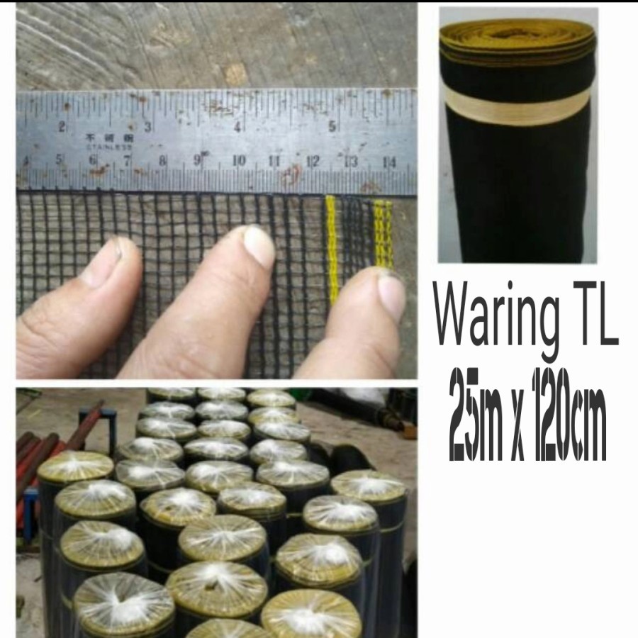 Jual Jaring Hitam Waring TL/25m x 120cm - Hitam, 25m x 1,2m / Pagar ...