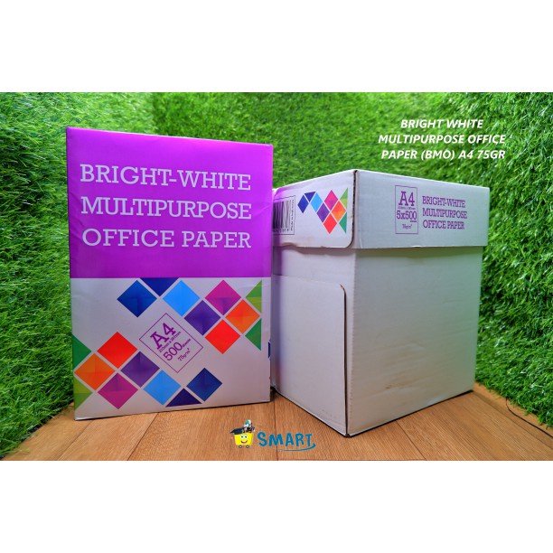 Jual Kertas Hvs Bright White Multi Purpose Office Paper Bmo A4 75 Gram