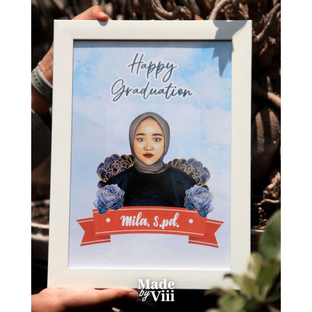Jual madebyviii FRAME A4 PIGURA VECTOR KADO ULANG TAHUN ANNIVERSARRY ...