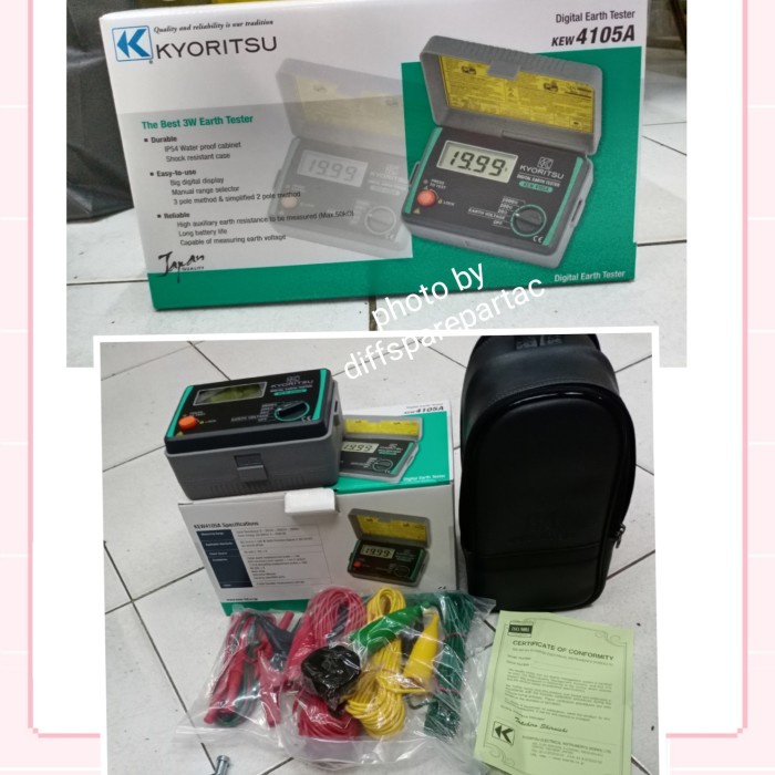 Jual MEGER GROUNDING KYORITSU 4105A / EARTH TESTER / MEGER TANAH ...
