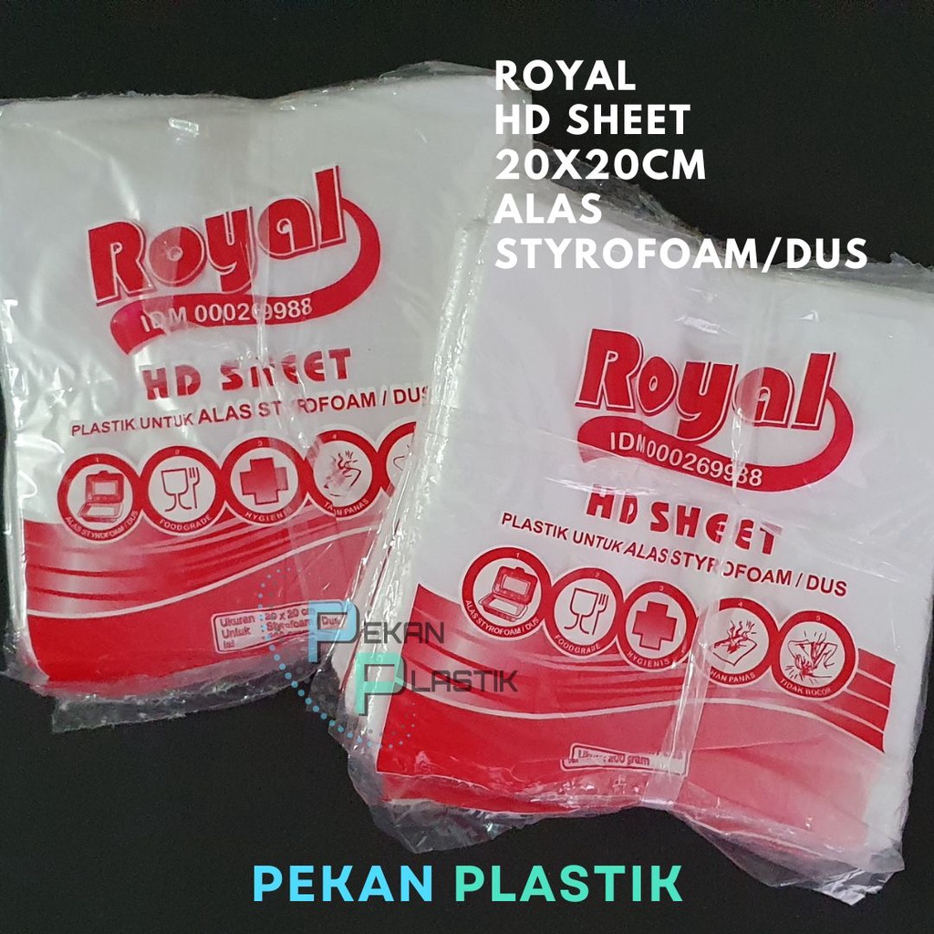 Jual Plastik HD Sheet 20x20 25x35 / Plastik Alas Makanan / Plastik ...