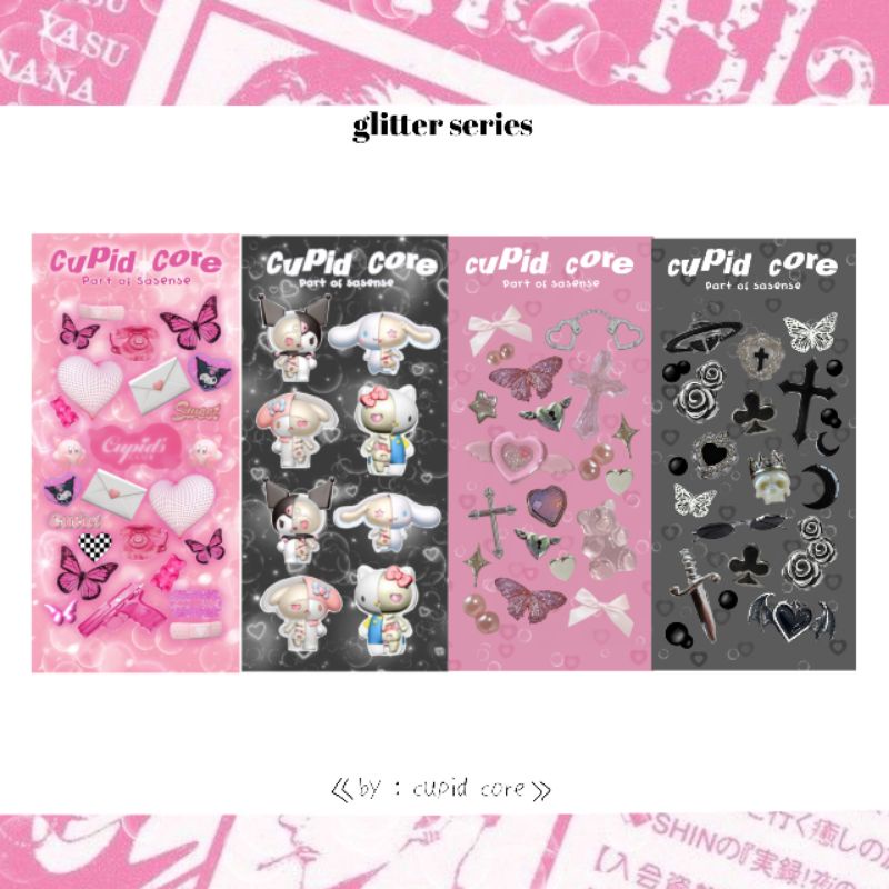 Jual [cupid core] sanrio skeleton pink aesthetic Y2K black goth ...