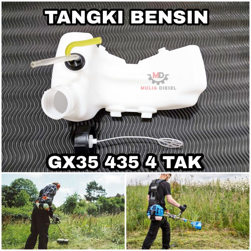 Jual Tangki Bensin Fuel Tank Mesin Potong Rumput Padi Sprayer Semprot GX35 GX 35 435 4 TAK ...