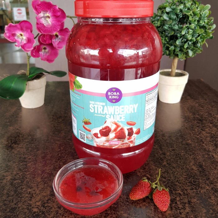 Jual STRAWBERRY JAM SAUCE SELAI BOBA KING PER BOX (ISI 6 TUB) | Shopee ...