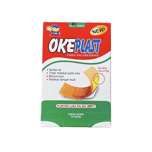 Jual OKEPLAST Plester Box (100 Strips) | Shopee Indonesia