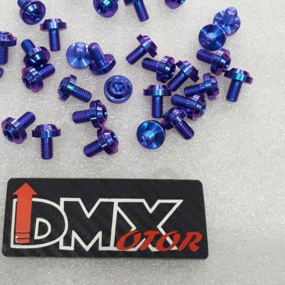 Jual BAUT TITANIUM UK M6X10 ATAU BAUT 10X1CM | Shopee Indonesia