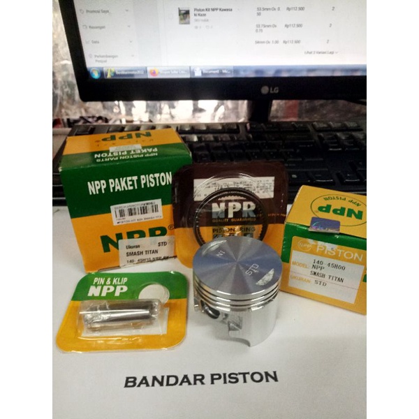 Jual PISTON KIT NPP SUZUKI SMASH TITAN | Shopee Indonesia