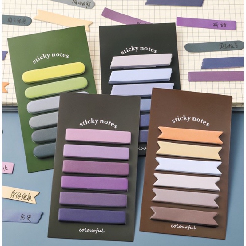 Jual Sticky Notes gradient | Sticky Notes warna gradasi | Shopee Indonesia
