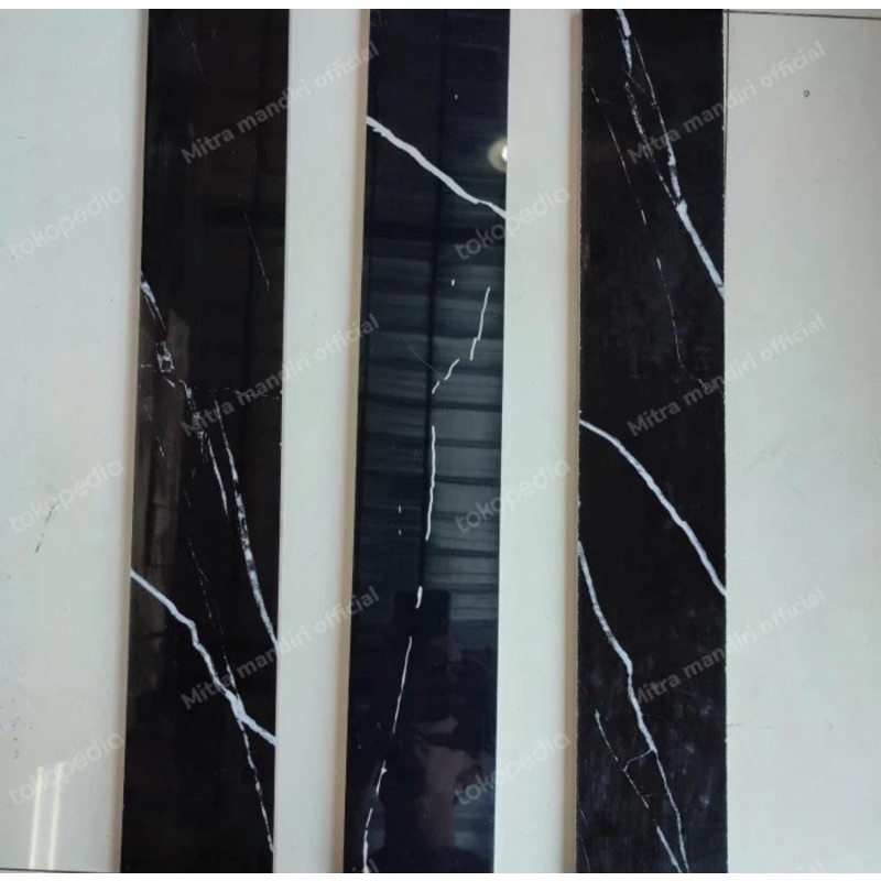 Jual Belum termasuk ongkir ,plint / lis granit 10x60 hitam corak ( Baca ...