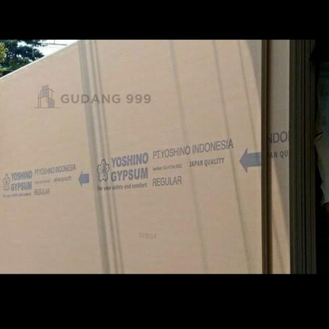 Jual GIPSUM YOSHINO 12mm /GYPSUM YOSINO PARTISI PLAFON GIPSUM 1,2 x 2,4 ...