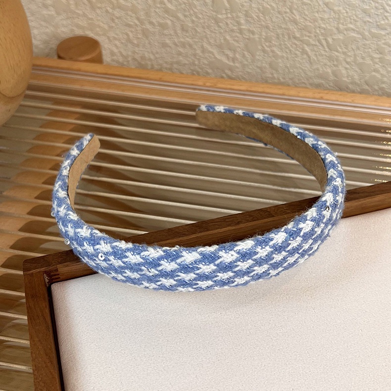 Jual BANDO MOTIF KNIT TEKSTUR ANYAMAN BENDO KAIN GLAMOR MEWAH RAMBUT ...