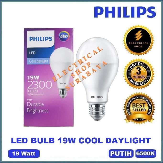 Jual PHILIPS LED BULB 19W / 19 WATT PUTIH (ADA GARANSI & HARGA GROSIR ...