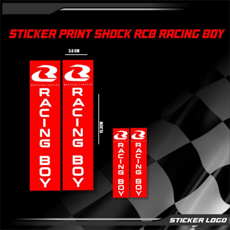 Jual STICKER LOGO SHOCK PRINT RCB RACING BOY | Shopee Indonesia