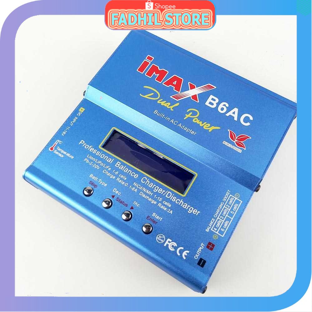 Jual FS - IMAX Charger Baterai LiPo dengan AC Adapter Integrated - B6AC ...
