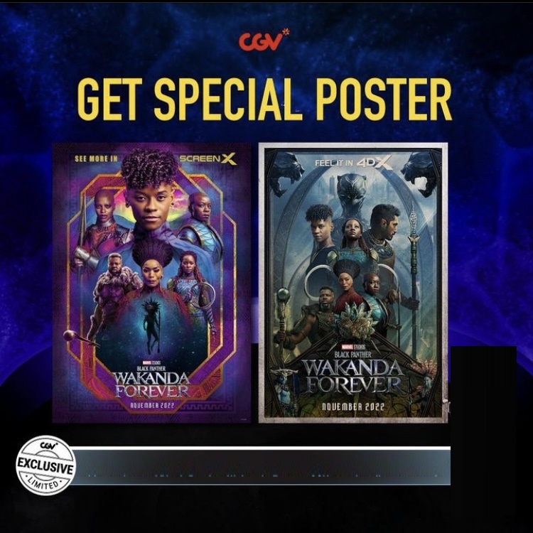 Jual Black Panther: Wakanda Forever x CGV Exclusive A3 Poster | Shopee Indonesia