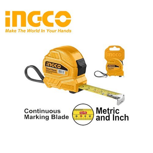 Jual INGCO HSMT26519 Meteran 5M Steel Measuring Tape 5 M Alat Ukur ...