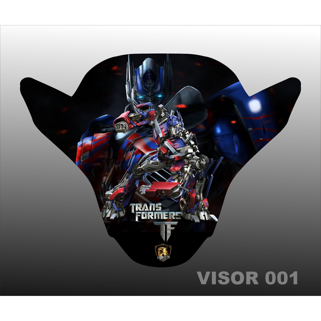 Jual Variasi Sticker Decal Visor Honda PCX 160 Disain Optimus Prime ...