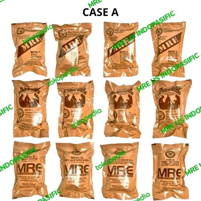 Jual MRE Amerika Ransum Tentara case A menu 1-12 | Shopee Indonesia