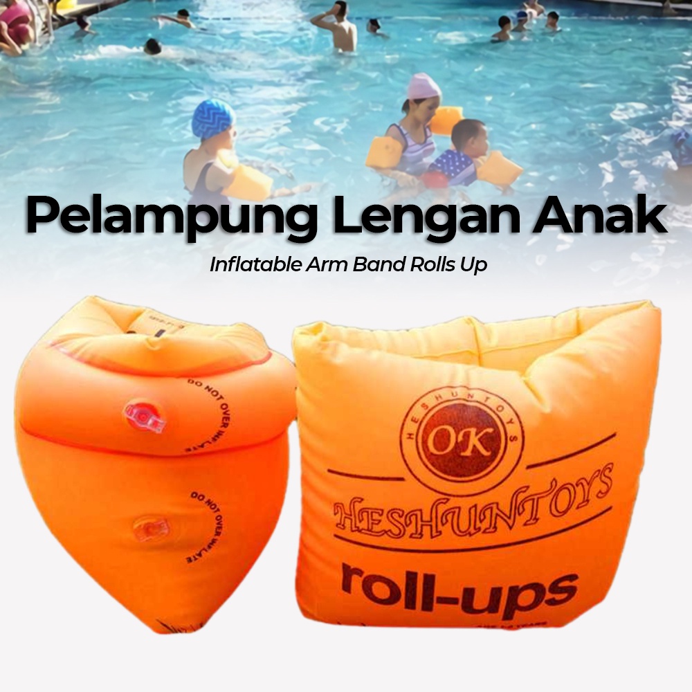 Jual Pelampung Lengan Inflatable Arm Band Rolls Up - HW1549 - Orange ...
