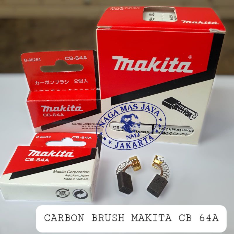 Jual CARBON BRUSH MAKITA CB 64 A / SPUL / SEPUL / BOSTEL / ARANG MAKITA CB 64 A / CARBON BRUSH ...