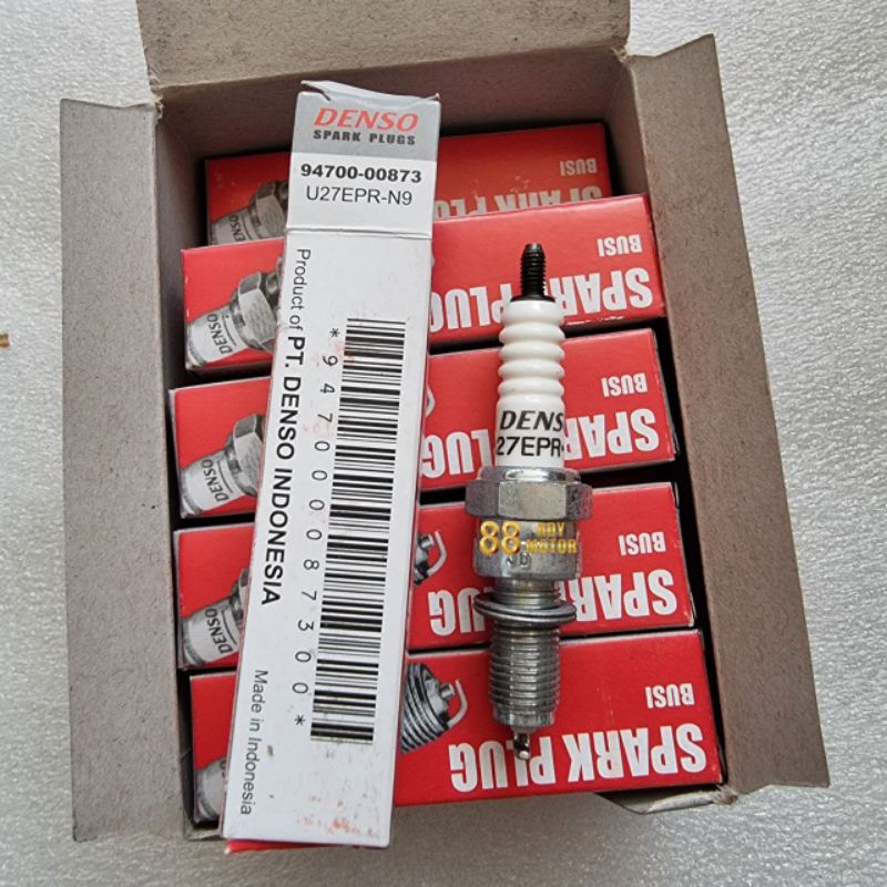 Jual BUSI MOTOR BEAT SCOOPY MERK DENSO U27EPR N9 | Shopee Indonesia