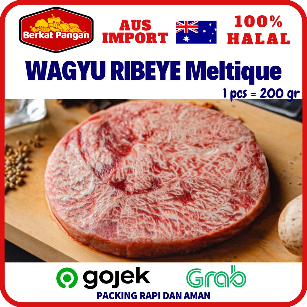 Jual Daging Sapi AUS Ribeye Meltik Meltique Wagyu Beef Steak 200gr ...