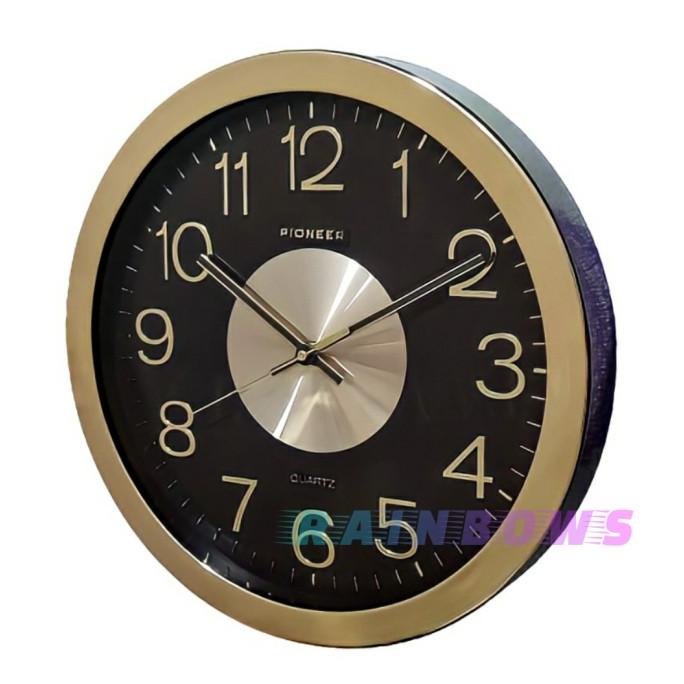 Jual Jam Dinding Pioneer (2137) - Luxury Chrome (Quartz) | Shopee Indonesia