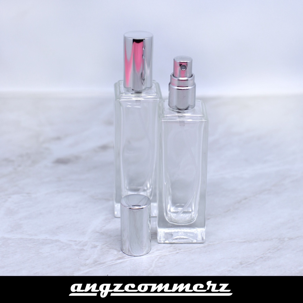 Jual Botol Parfum Kaca Bening Minyak Wangi Kotak Roll On Spray Glass ...