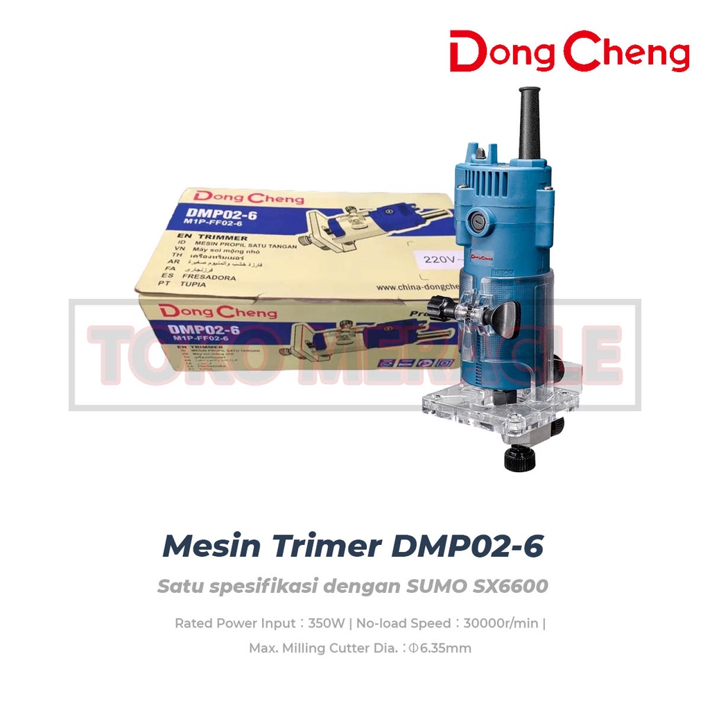 Jual [MESIN] Dongcheng DMP02-6 Mesin Trimmer - Hand Router 350watt 1/4 ...