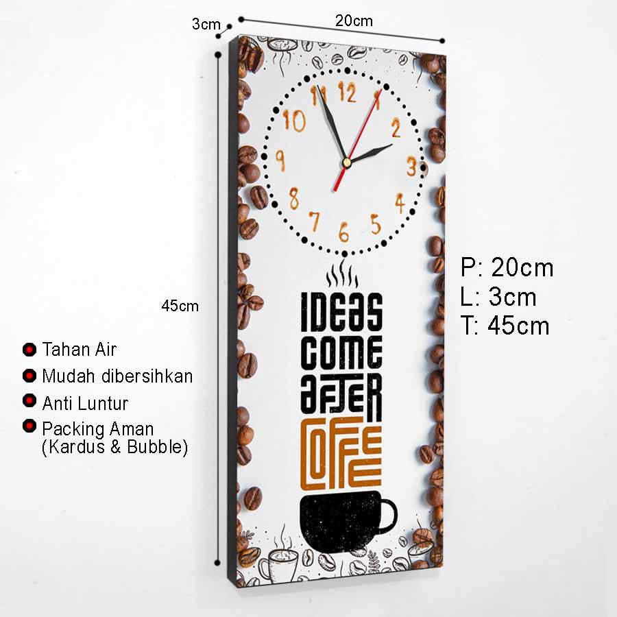 Jual Jam Dinding Minimalis Kopi | Shopee Indonesia