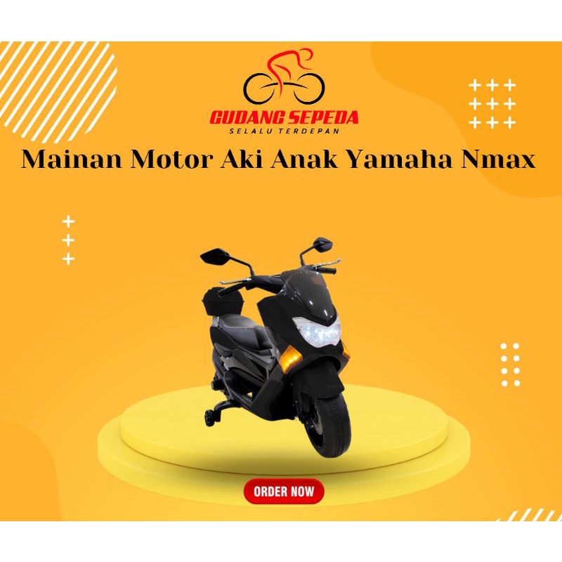 Jual Mainan Motor Aki Anak Yamaha Nmax Hadiah Ulang Tahun Anak | Shopee ...