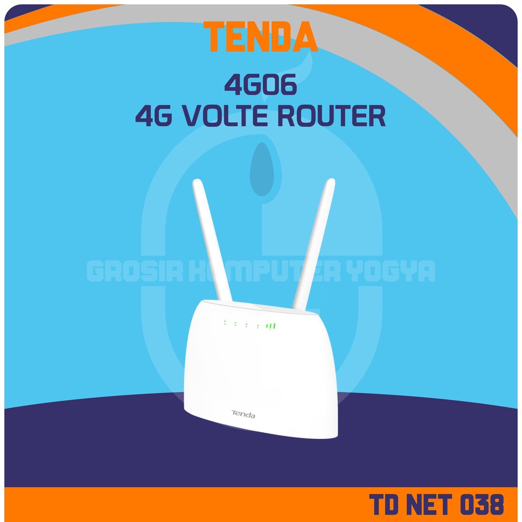 Jual Tenda 4G06 1500Mbps LTE CAT.4 N300 Wi-Fi 4G VoLTE Router | Shopee Indonesia