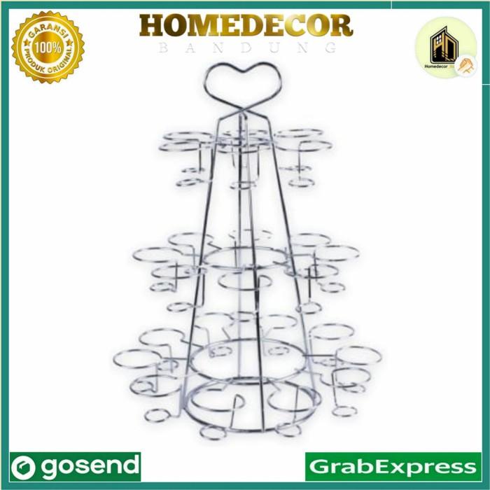 Jual Rak Gelas Susun - Silver / Tempat Simpan Aqua Gelas / Rak Gelas ...