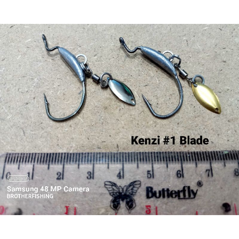 Jual worm Hook Kenzi #1 untuk soft lure 6 cm - Hook soft lure | Shopee Indonesia