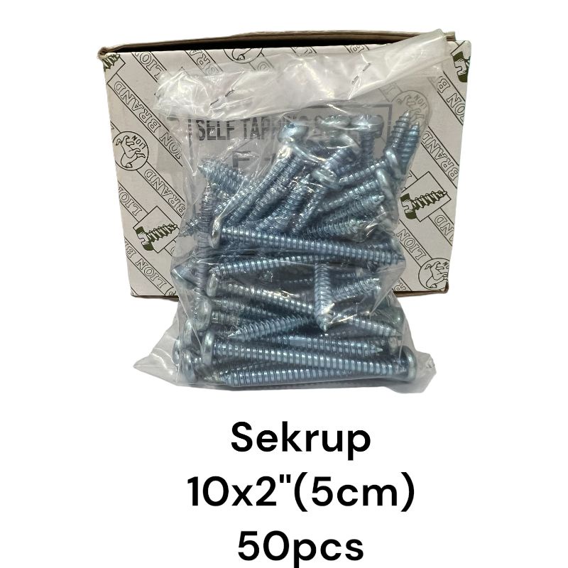 Jual B SC99 P+AB 10 x 2" ( panjang 5cm ) sekrup tapping Kepala bulat ...