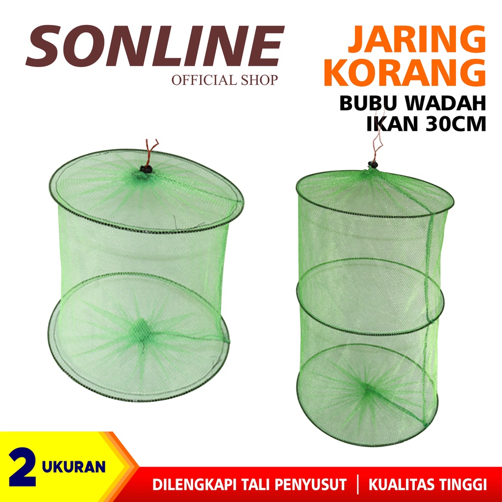 Jual SONLINE Jaring Korang Wadah ikan 2 & 3 Layer tempat Ikan bubu ...