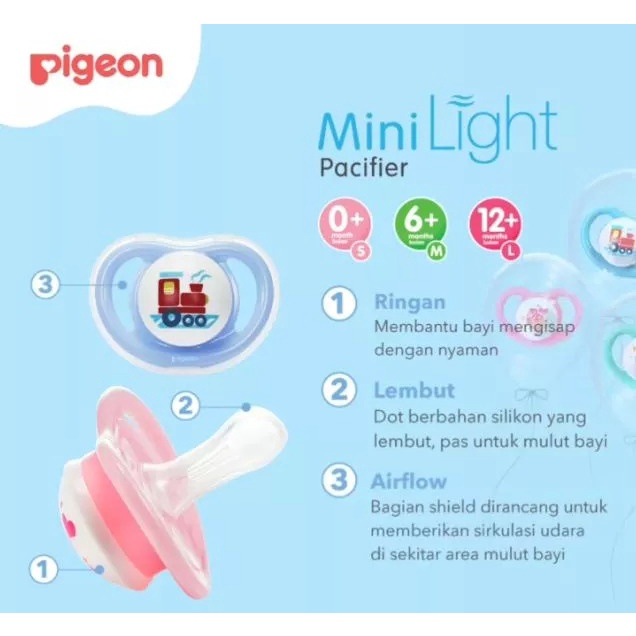 Jual Empeng Bayi Pigeon - Empeng Bayi PIGEON MiniLight Silicone ...
