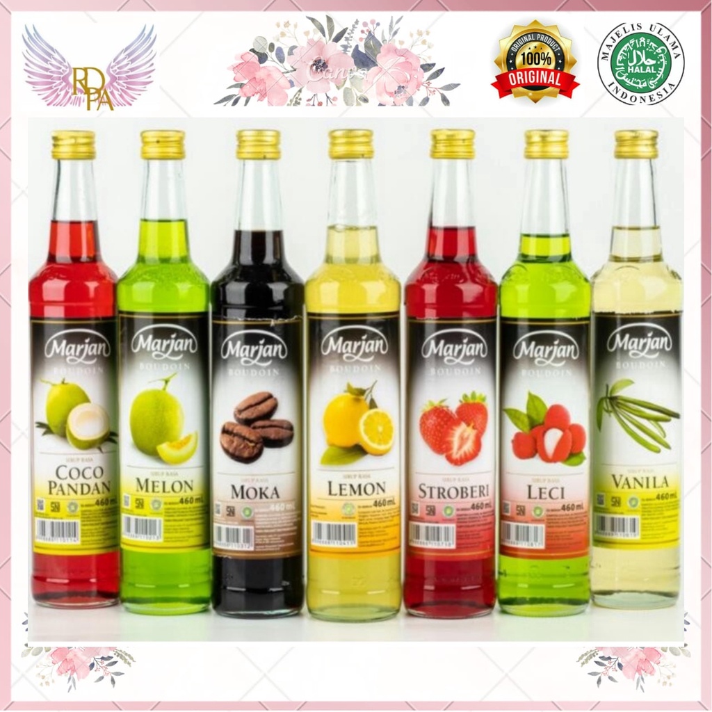 Jual Marjan Boudoin Syrup 460 ML. Marjan Markisa dan All Varian. Sirup ...