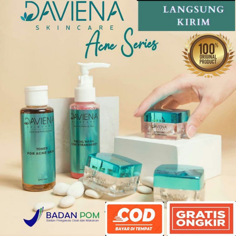 Jual DAVIENA SKINCARE PAKET ACNE SERIES (AGEN RESMI) | Shopee Indonesia