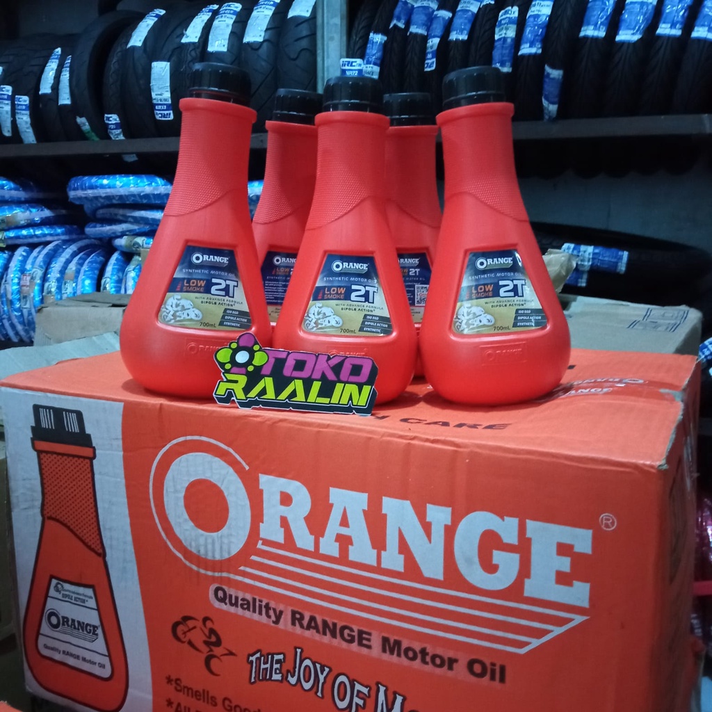 Jual Oli Samping Orange LOW SMOKE 2T 0,7 Liter | Shopee Indonesia
