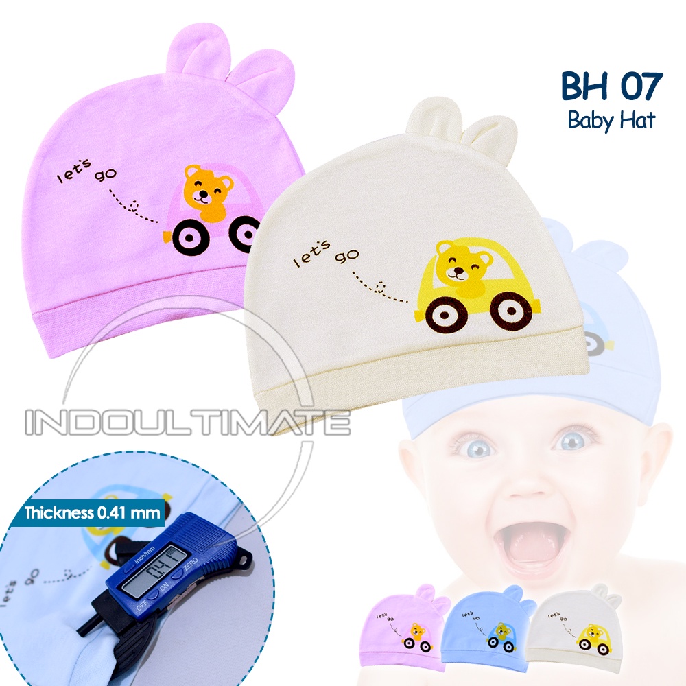 Jual BH-07 Topi Bayi Perempuan 2in1 Topi Bayi New born Baby Hat Girl ...