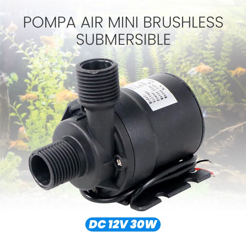 Jual Nuansa - Pompa Air 1000L/h 30W 8M DC 12V Water Pump Mini Brushless ...