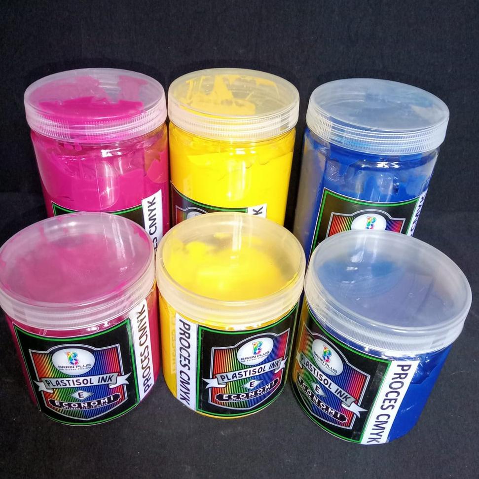 Jual PROMO SPESIAL Tinta Sablon Plastisol PROCES CMYK 500 gr 3477 ⇶ ...