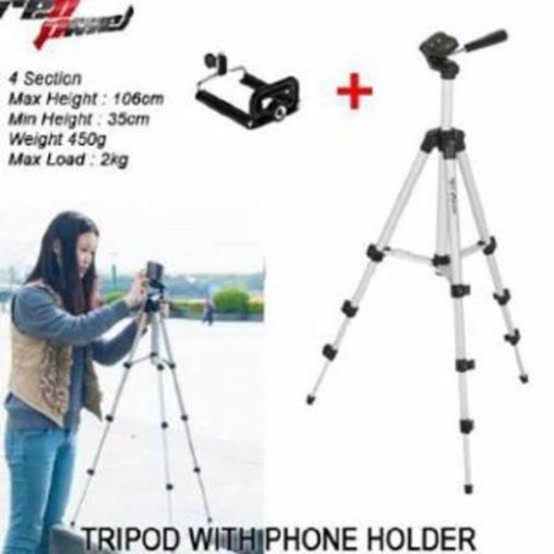 Jual Tripod 1 meter Full Black | Shopee Indonesia