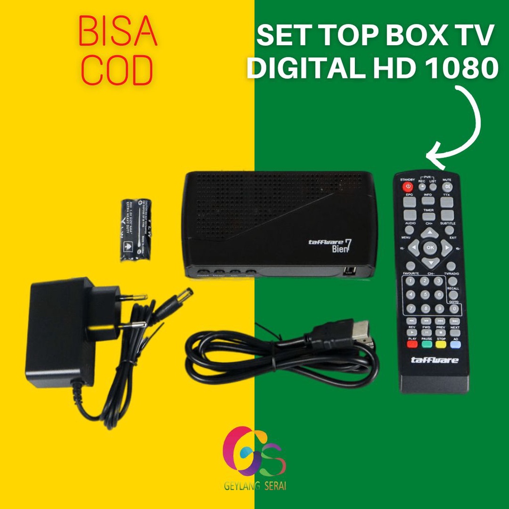 Jual Set Top Box Digital Satellite TV Box Receiver 1080P DVB-T2 ...