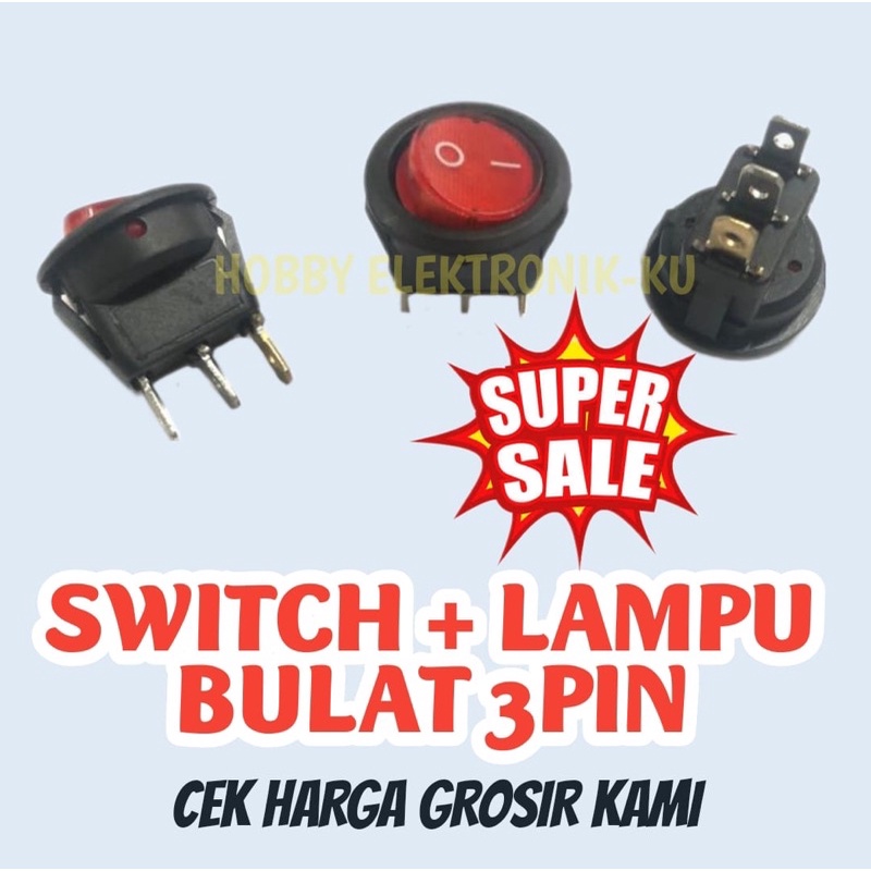 Jual SWITCH + LAMPU BULAT 3 PIN | Shopee Indonesia