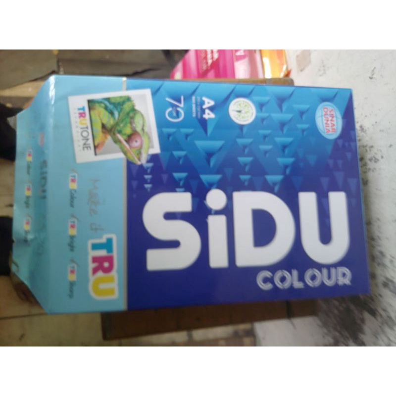 Jual SIDU kertas warna A4.70gsm isi 500 lembar warna biru | Shopee ...